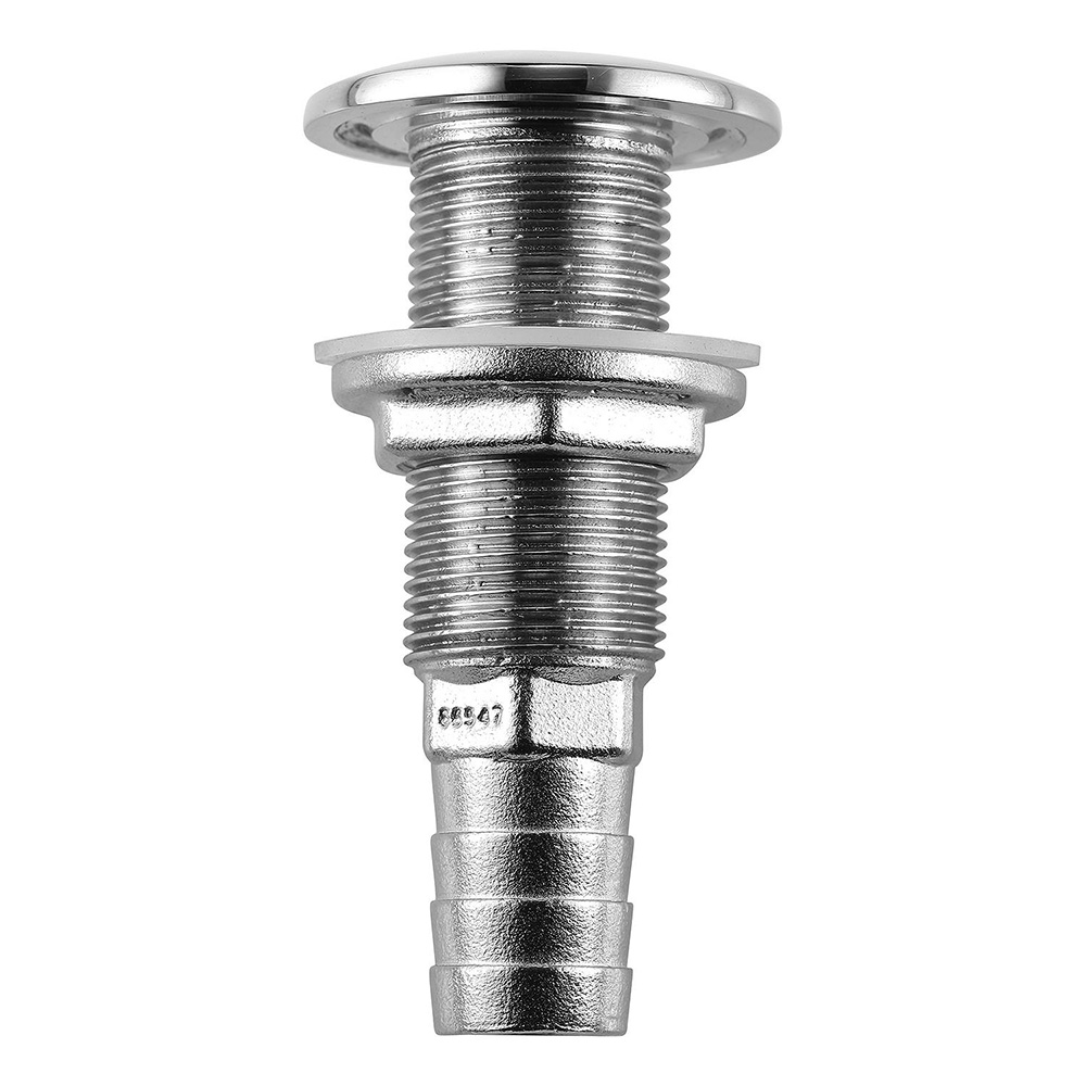 Attwood Stainless Steel Thru-Hull Standard Straight Barbed - 5/8" Inner ...